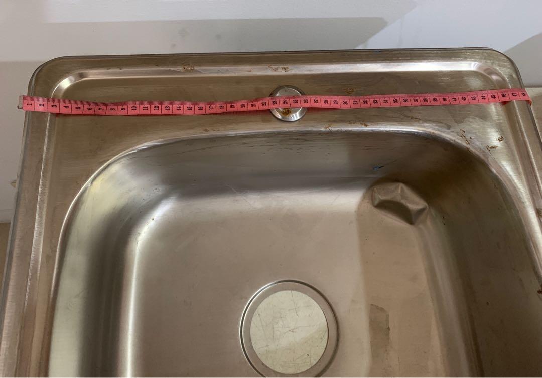 Stainless Steel Kitchen sink (w/ defect), Furniture & Home Living ...