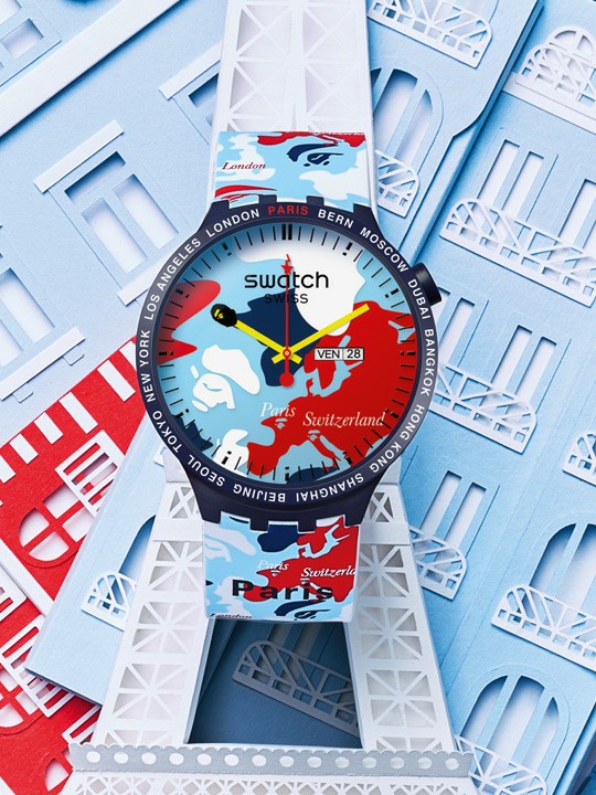 Swatch x BAPE Big Bold, Luxury, Watches on Carousell