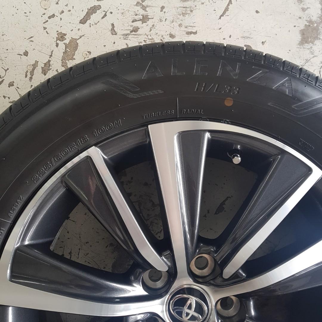 Toyota Harrier 18" rims with tyres, Car Accessories, Tyres & Rims on ...