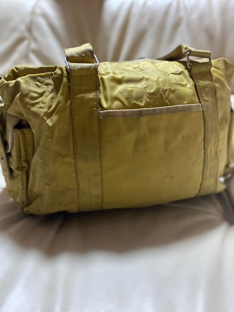 Yellow Duffle Bag, Women's Fashion, Bags & Wallets, Beach Bags on Carousell