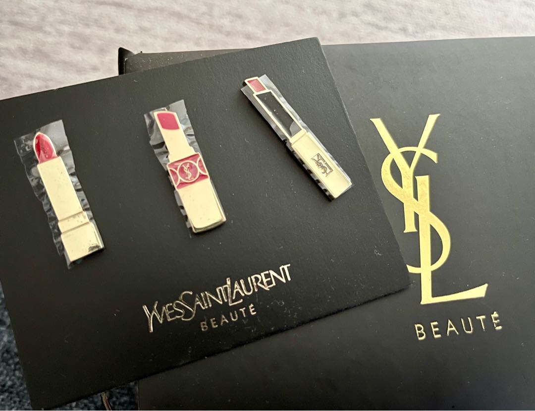 YSL pins, Women's Fashion, Jewelry & Organisers, Brooches on Carousell