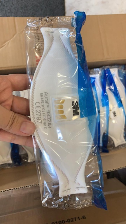 3M 9332A+ FFP3 N99 Valved Aura. Made in Singapore. Wholesale, Health ...