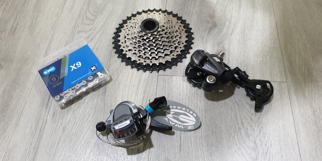 9 speed groupset for MTB only, Sports Equipment, Bicycles & Parts ...