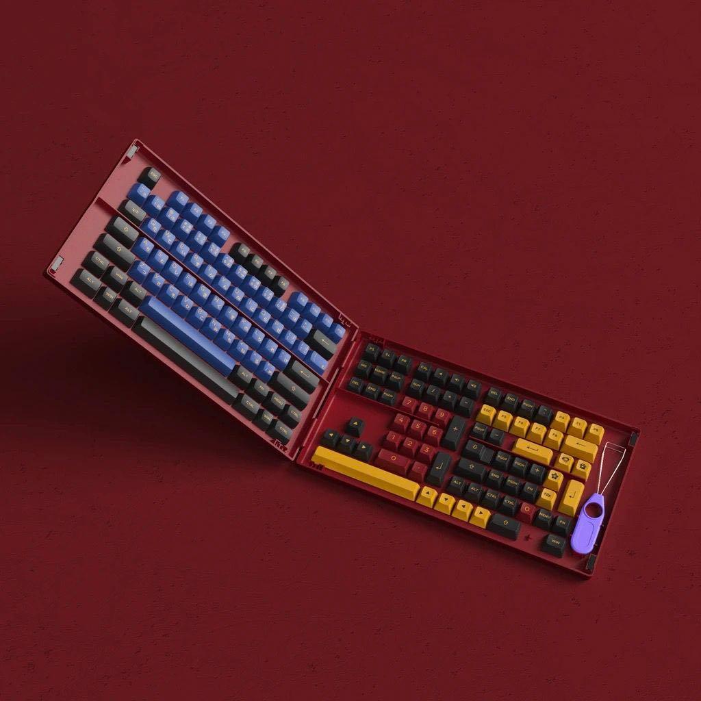 AKKO Red & Blue Samurai Keycap Set (226 Keys), Computers & Tech, Parts ...