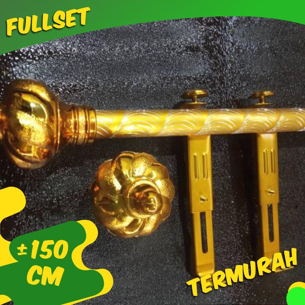 BESI GORDEN/ TIANG GORDEN / BATANG GORDEN FULL SET/ MOTIF URIL / -+ 150 ...