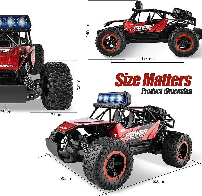 Bezgar 17 1:14 Scale Remote Control Toy Car, 2 Wheel Drive, Top Speed ...