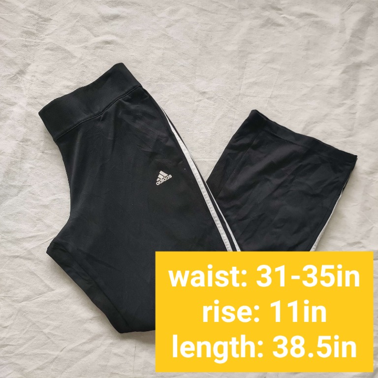 Black with White SIde Stipes Soft Fabric Adidas Jogger Pants, Women's ...