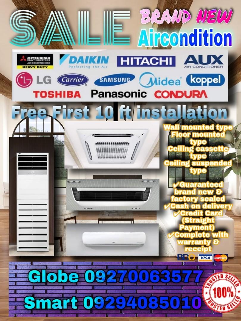 BRAND NEW FLOOR MOUNTED TYPE AIRCON CASSETTE TYPE CEILING SUSPENDED ...