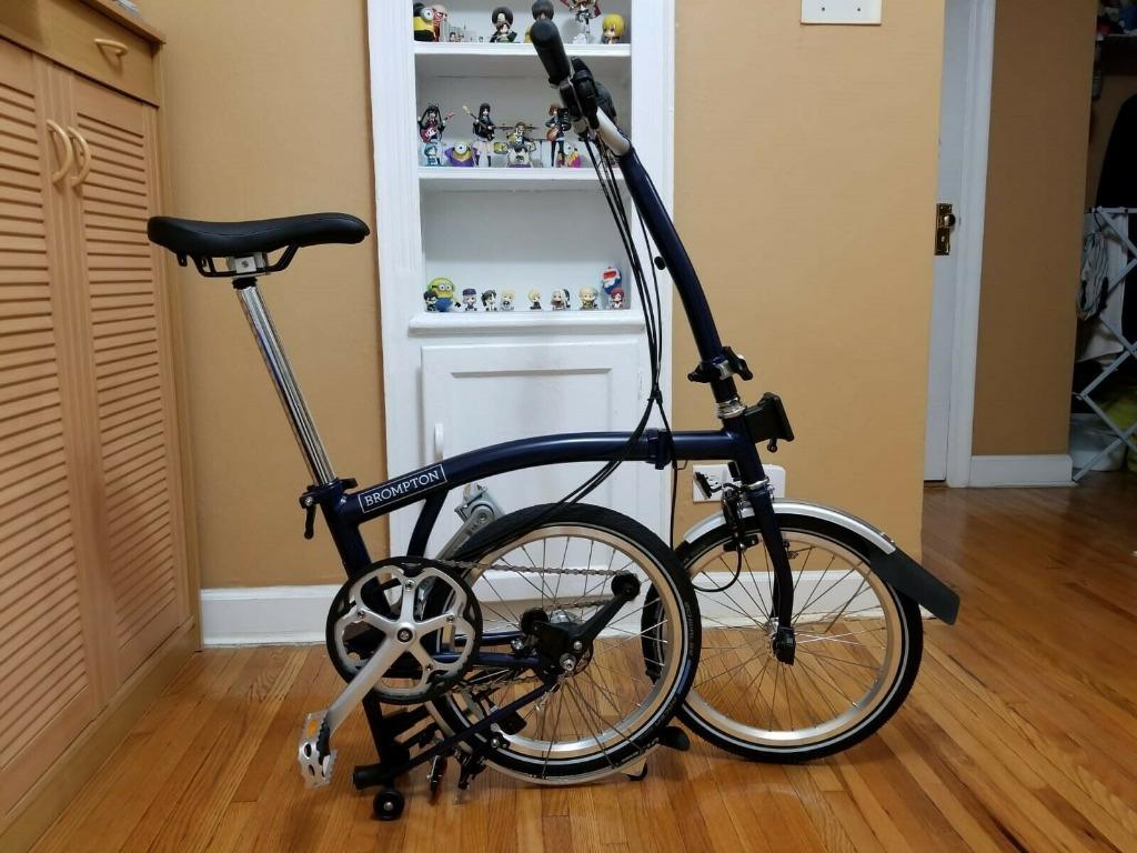 Brompton H6L Tempest Blue Folding Bike 2020, Sports Equipment, Bicycles ...