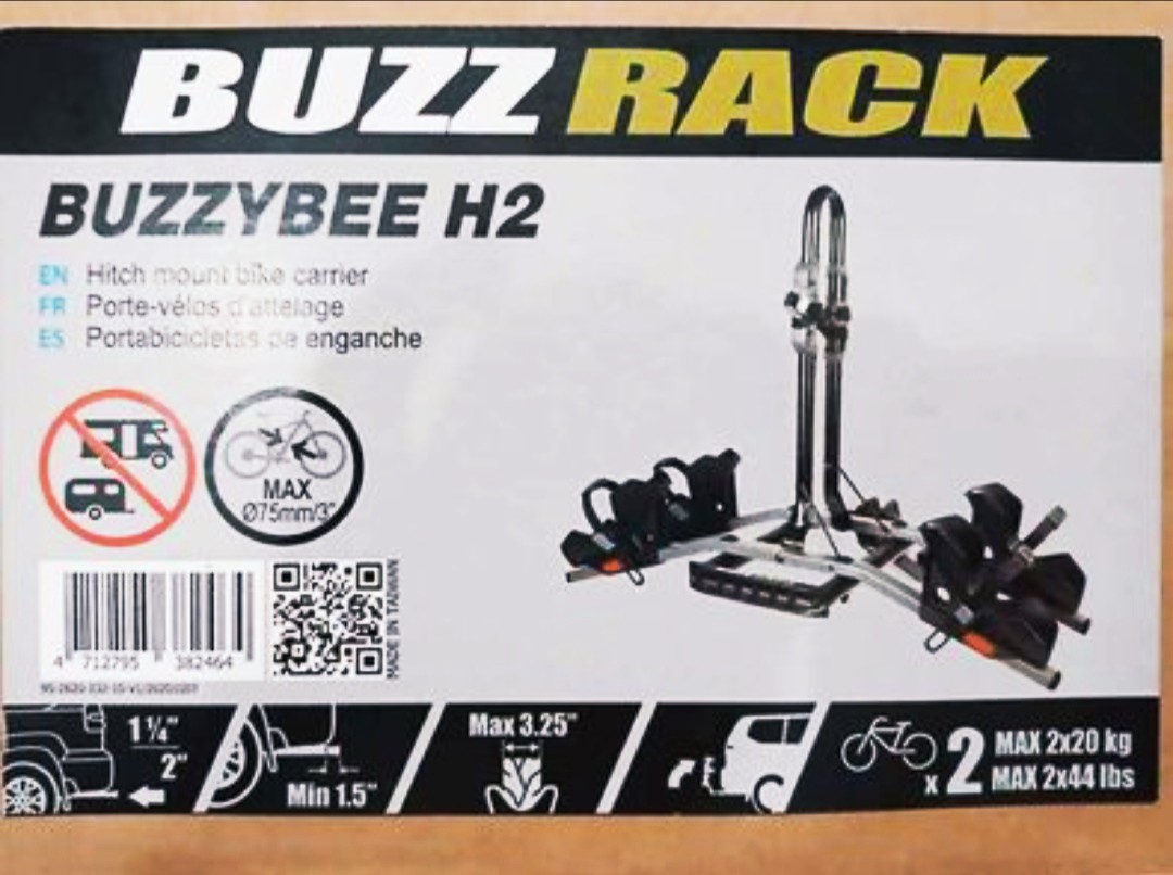 Buzzrack buzzybe H2 bike rack tow, Sports Equipment, Other Sports ...