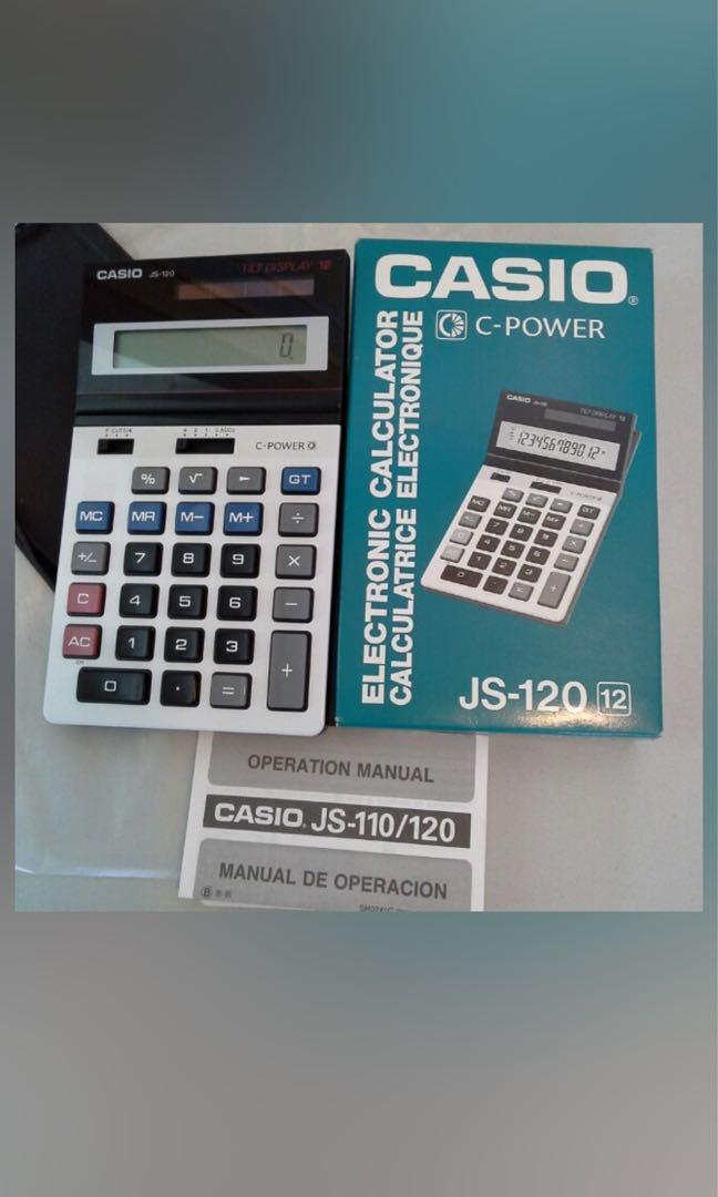 Casio 計數機 JS-120, 徵收 - Carousell