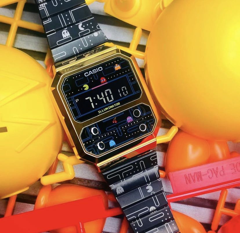 Casio Illuminator A100WEPC-1B PAC-MAN Digital Vintage Watch Casio ...