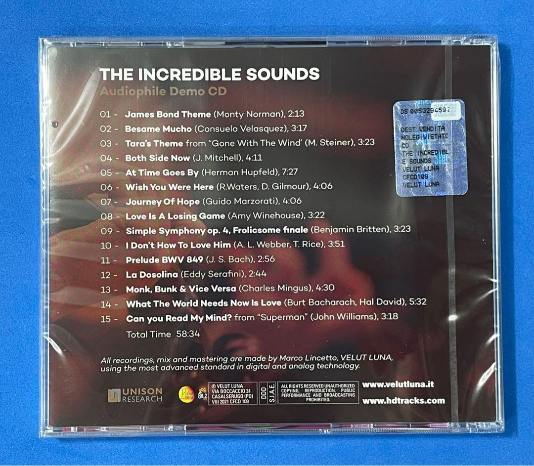 CD The Incredible Sounds Audiophile Demo CD, Hobbies & Toys, Music ...