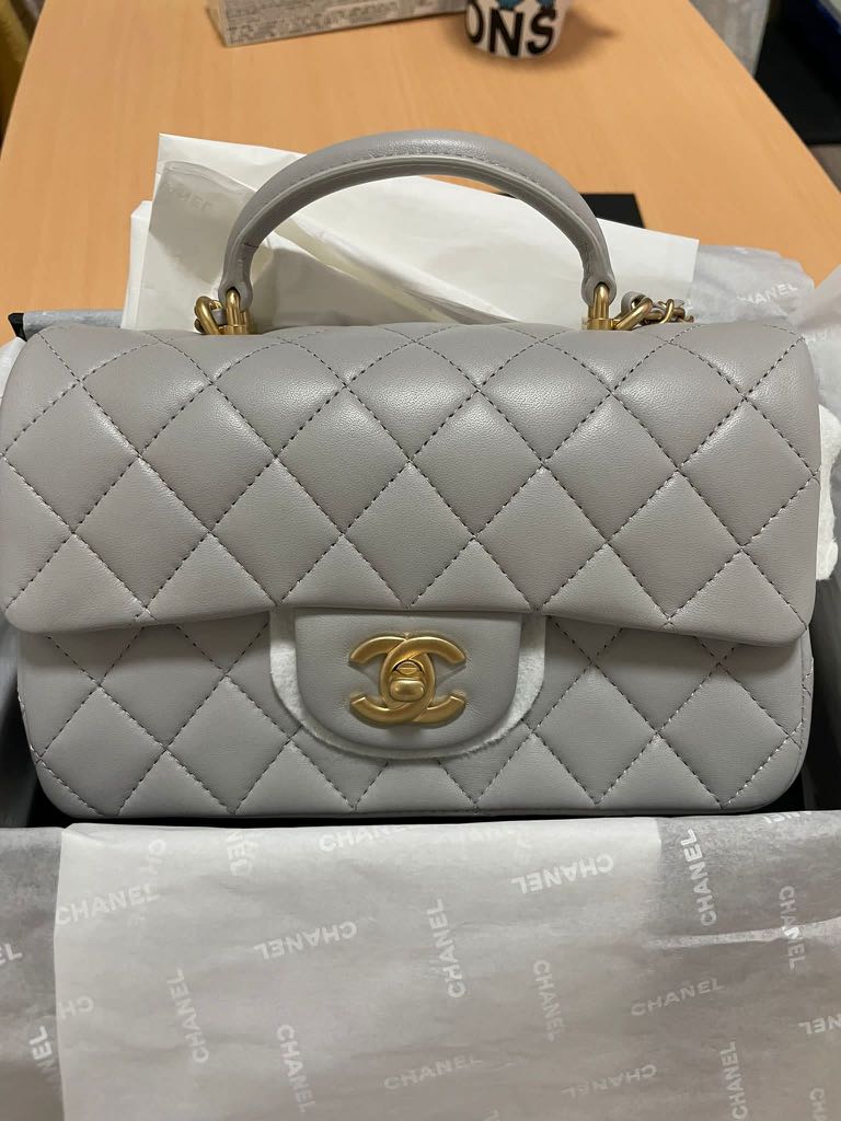 Chanel Mini CF 20cm with Top Handle on Carousell