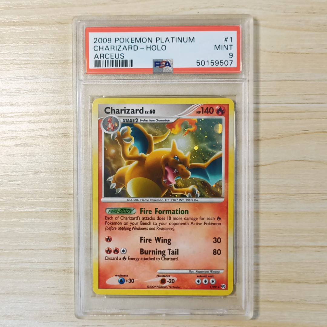 Charizard Holo 1 Arcues Platinum PSA9 Pokémon Card, Hobbies & Toys ...