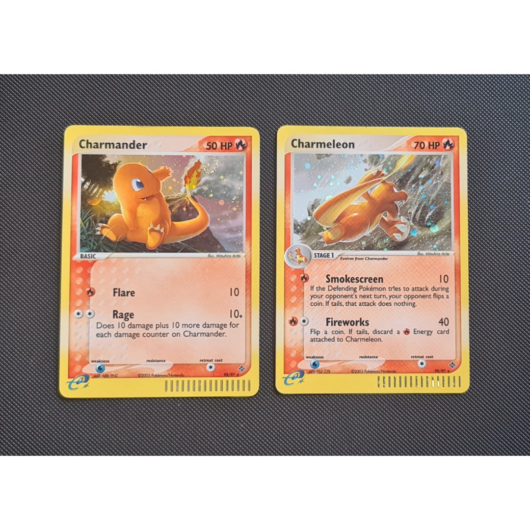 Charmander 98/97 & Charmeleon 99/97 (Pokemon Ex Dragon), Hobbies & Toys ...