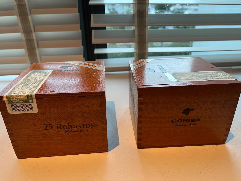 Cigar Box 25 Cohiba Robustos Habanos , Hobbies & Toys, Memorabilia ...