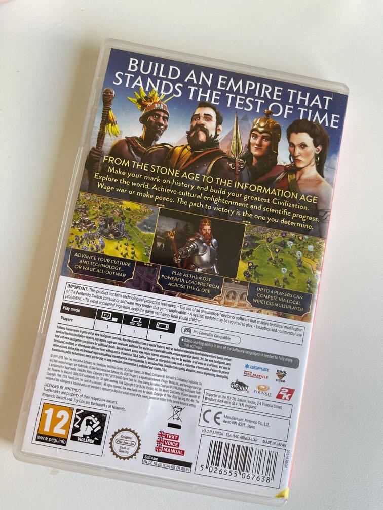 Civilizations 6 - Nintendo Switch, Video Gaming, Video Games, Nintendo ...