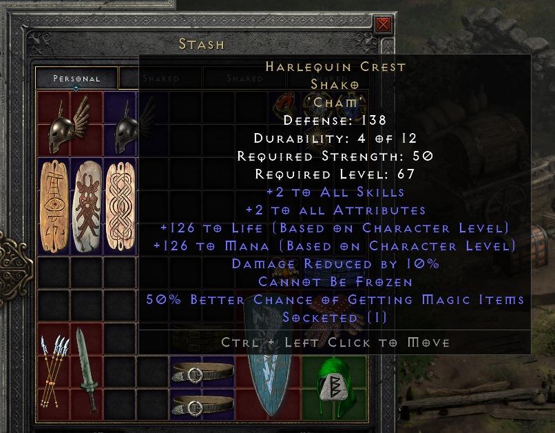 D2R PS/PC - High Def Cham'ed Harlequin Crest Shako, Hobbies & Toys ...