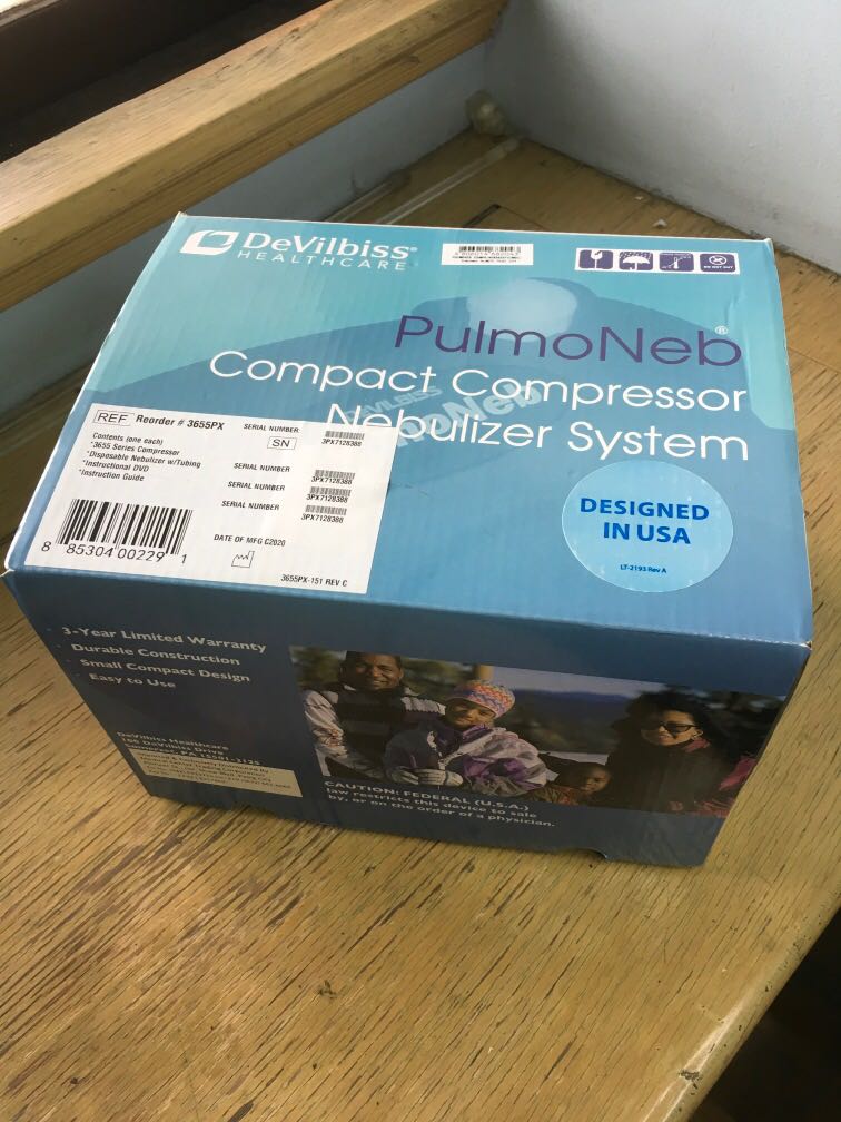 DelVilbiss PulmoNeb Compact Nebulizer System, Health & Nutrition ...