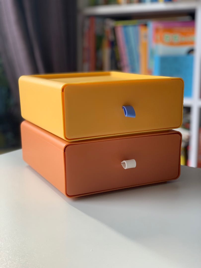 Desktop Storage Box (2 drawers) , Furniture & Home Living, Home ...
