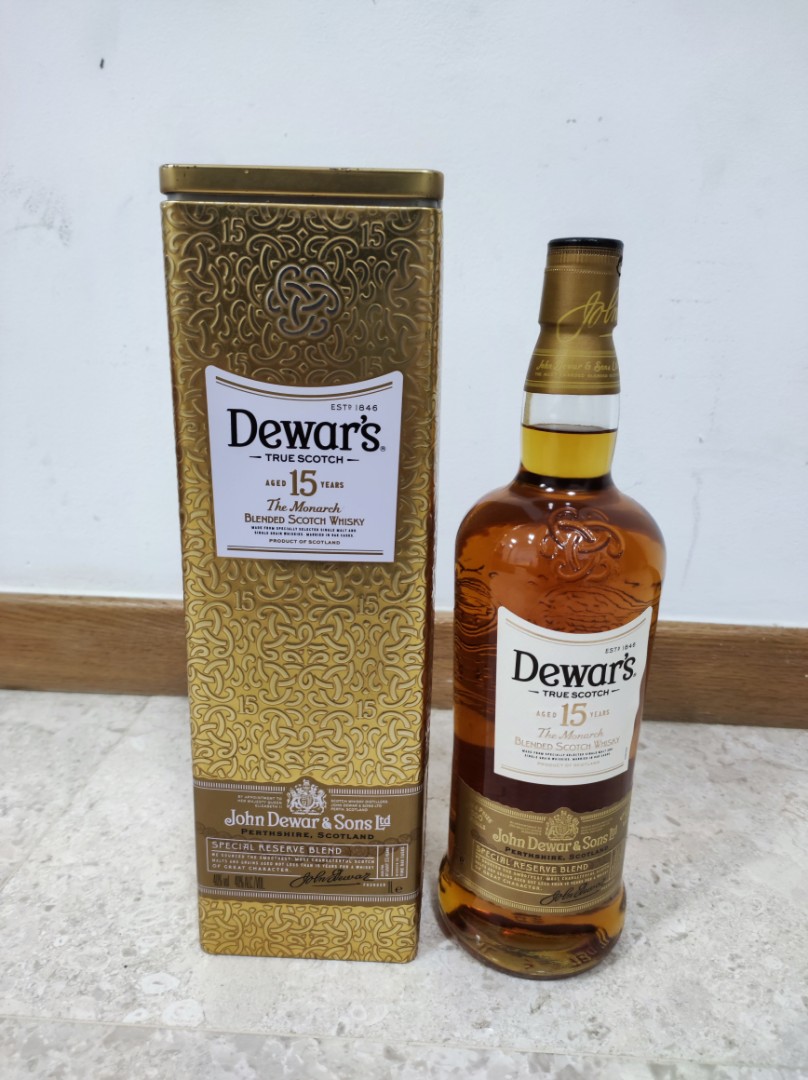 Dewar's 15 Years 1 liter, Food & Drinks, Alcoholic Beverages on Carousell