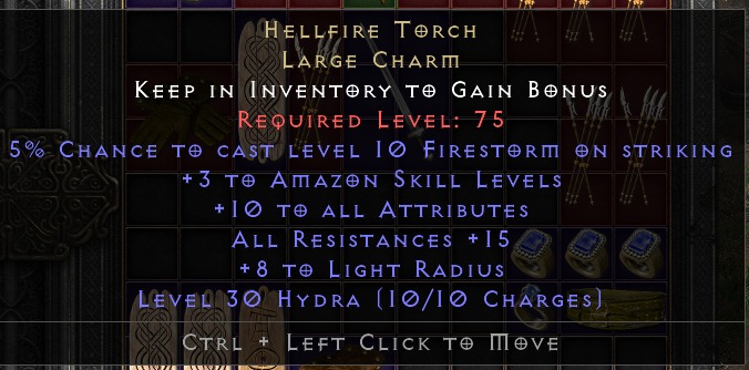 Diablo 2 Resurrected Amazon Hellfire Torch, Video Gaming, Video Games ...