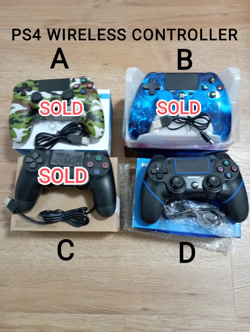Dual Shock Wireless Controller for PS4, PS3, PC. Bluetooth, Video ...