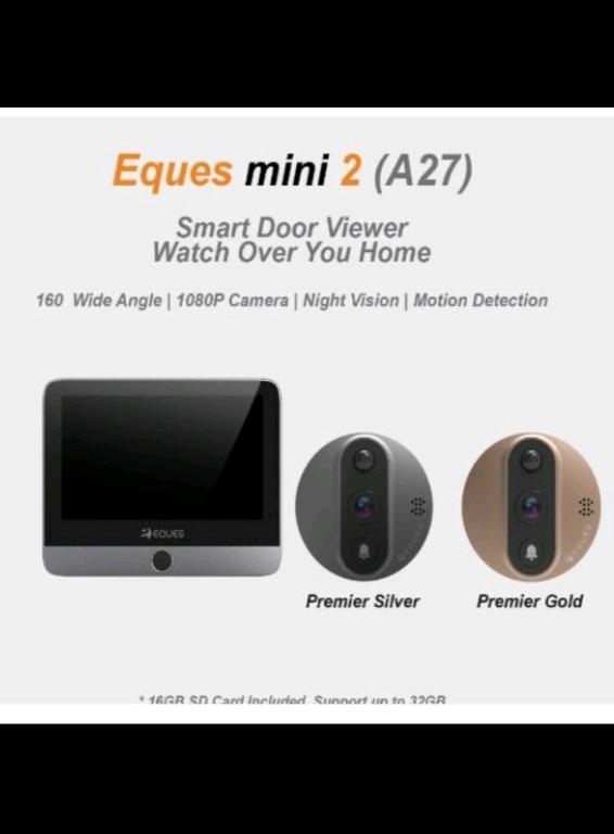 EQUES A27 DOOR VIEWER WIFI, Furniture & Home Living, Security & Locks ...