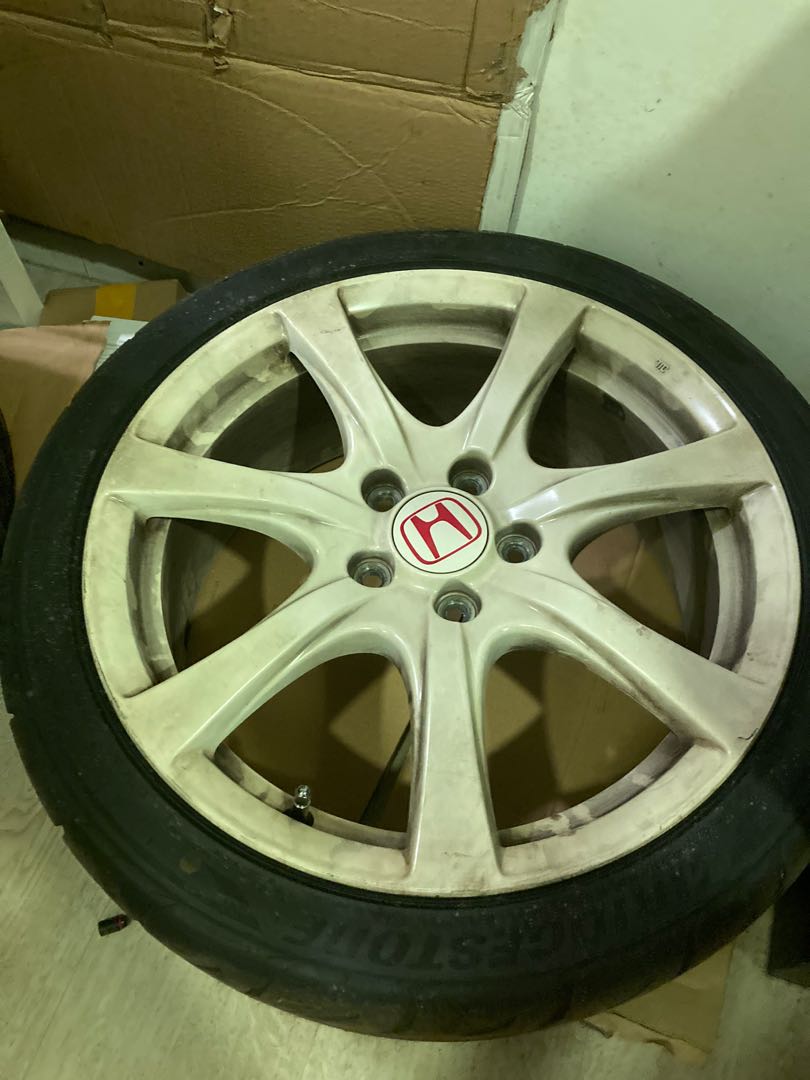 Fd2r stock rims, Car Accessories, Tyres & Rims on Carousell