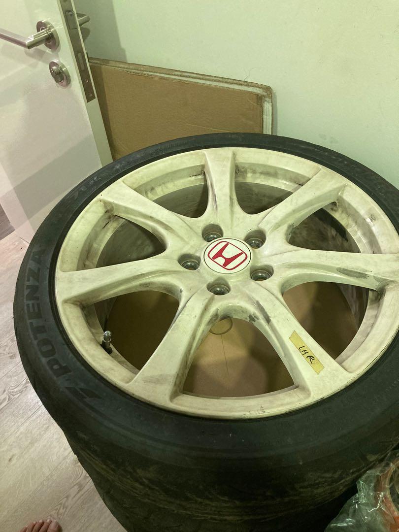 Fd2r stock rims, Car Accessories, Tyres & Rims on Carousell