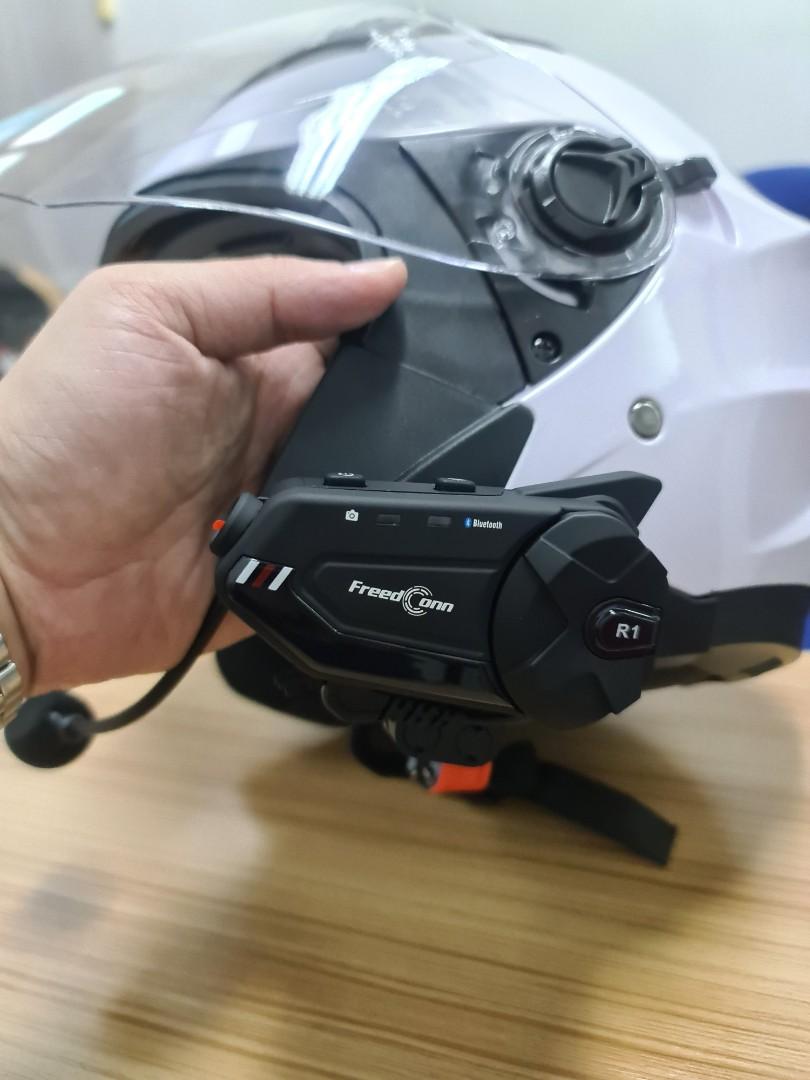 Freedconn R1 Plus Motorcycle Helmet Dashcam Camera Intercomm (1080 ...