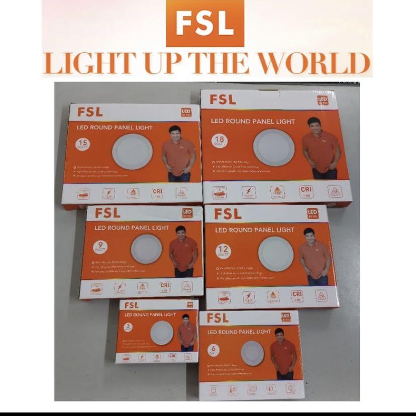 FSL LED Round Panel Slim type, Commercial & Industrial, Construction ...