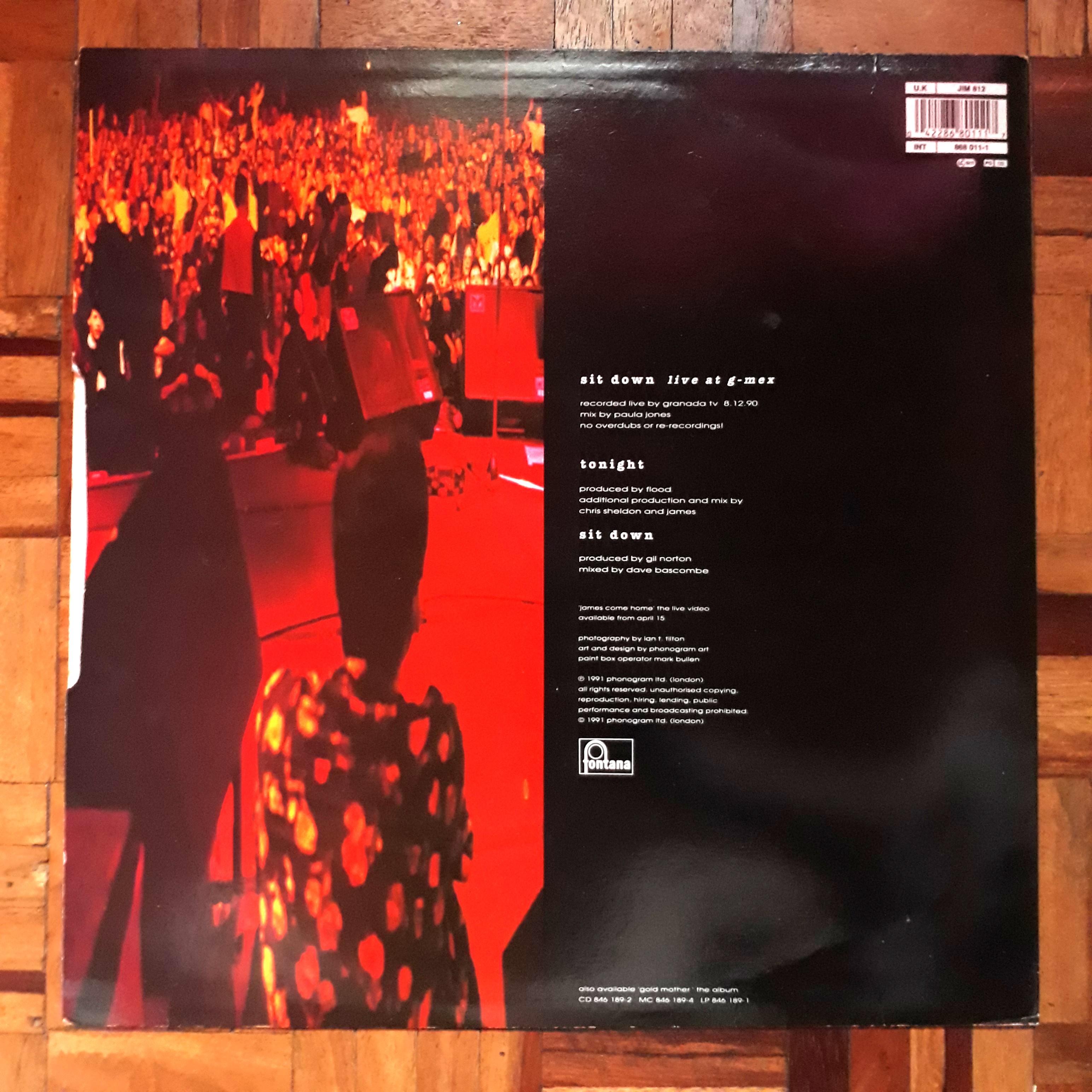 James - Sit Down 12" Single Vinyl Plaka, Hobbies & Toys, Music & Media ...