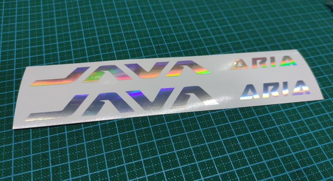 JAVA Logo Die-cut No background Stickers for bicycle/ foldie / foldable ...