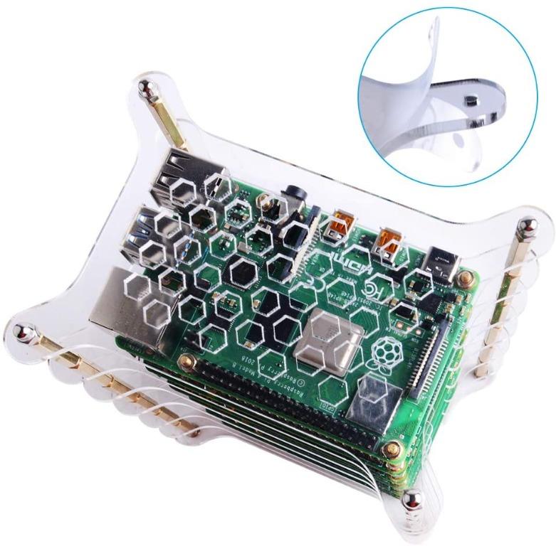 (JJ412) GeeekPi 6-Layers Raspberry Pi Cluster Case,Raspberry Pi Rack Case with Raspberry Pi ...