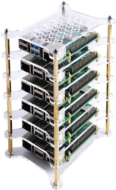 (JJ412) GeeekPi 6-Layers Raspberry Pi Cluster Case,Raspberry Pi Rack ... (JJ412) GeeekPi 6-Layers Raspberry Pi Cluster Case,Raspberry Pi Rack ...