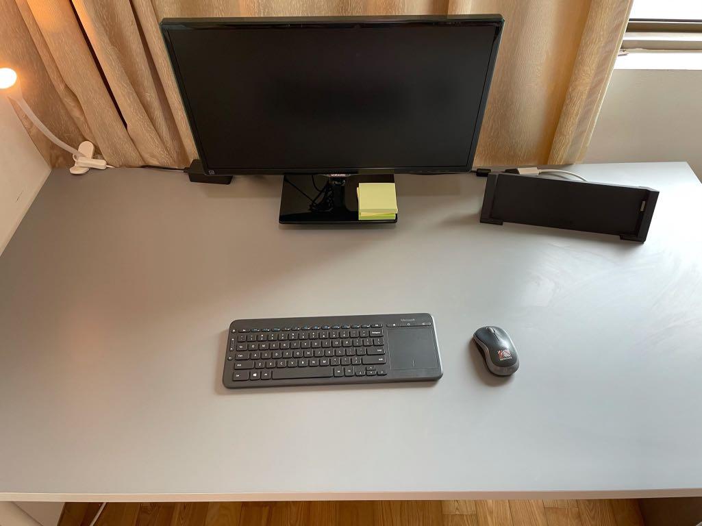 Large and Deep Office Desk, Furniture & Home Living, Furniture, Tables ...