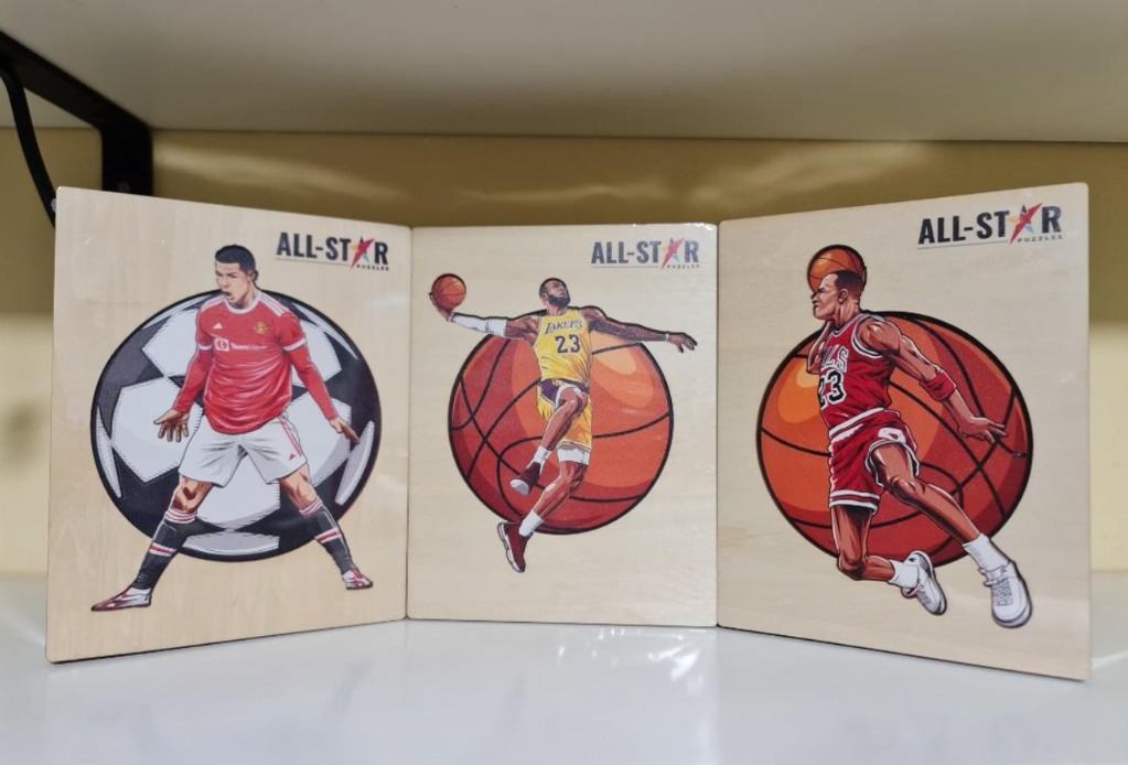 Michael Jordan Lebron James Cristiano Ronaldo jigsaw puzzle, Hobbies ...