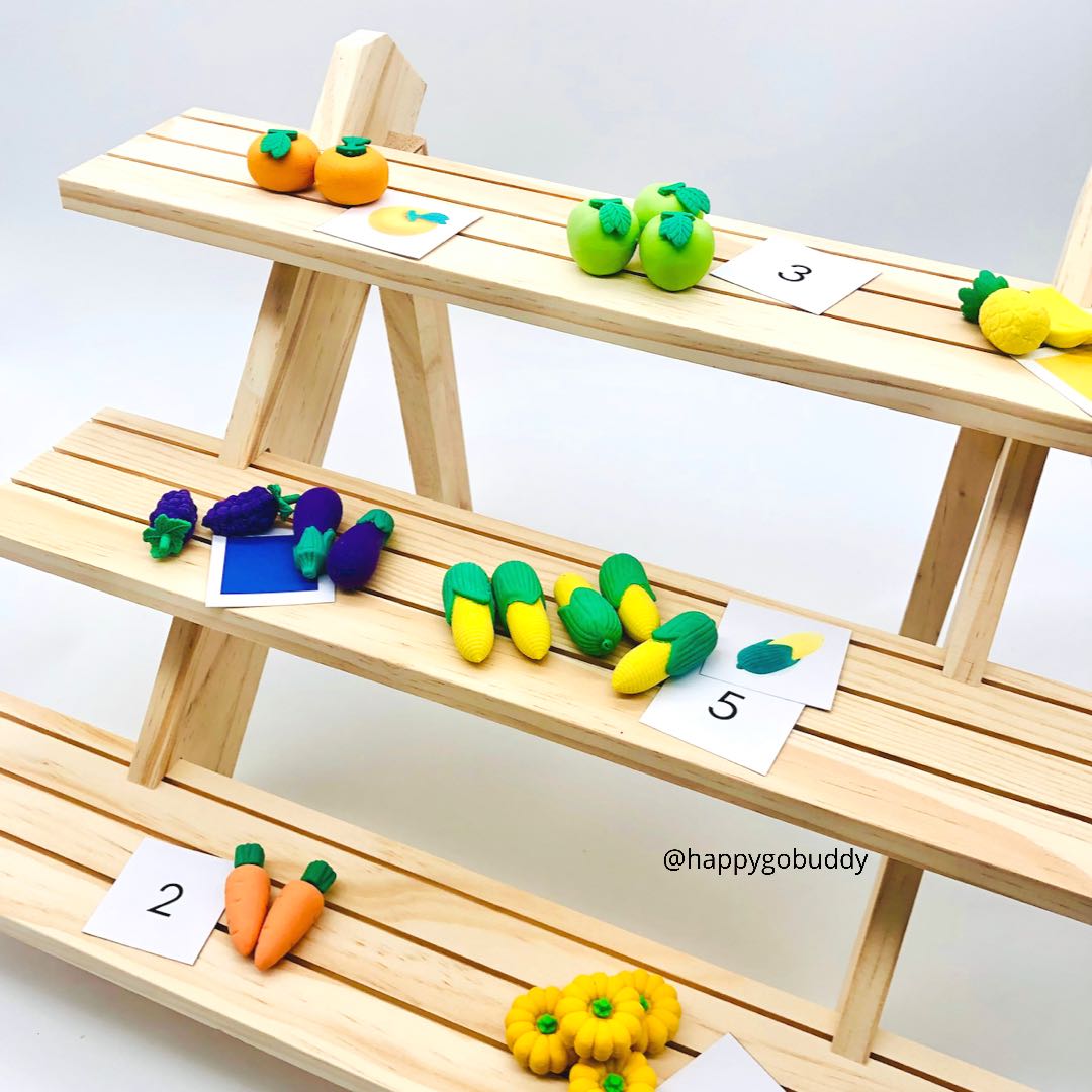 Mini market place for pretend play & learning, Hobbies & Toys, Toys ...