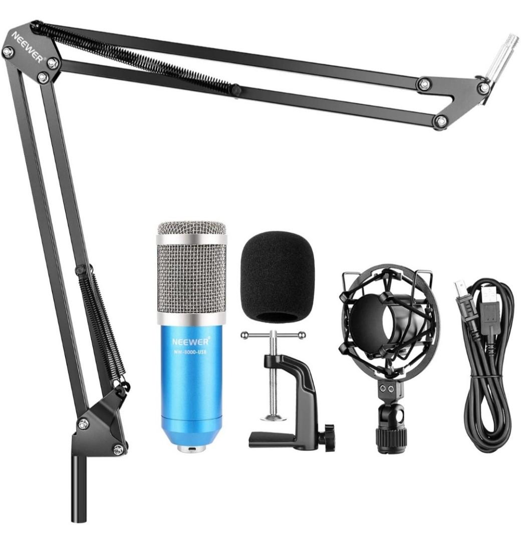 Neewer NW-8000 USB Microphone for Windows and Mac with Suspension ...