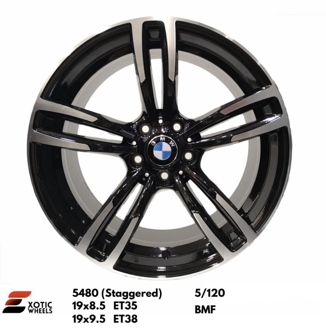 New 19” Bmw Staggered M Sports 5x120 Car Accessories Tyres And Rims On