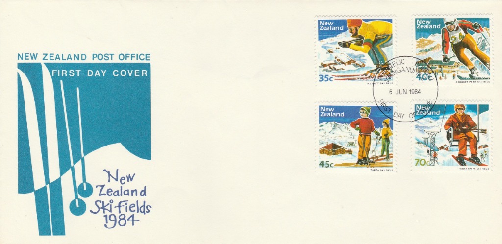 New Zealand 1984 Ski field complete set FDC, 興趣及遊戲, 古董收藏, 收藏品及紀念品 - 郵票及 ...