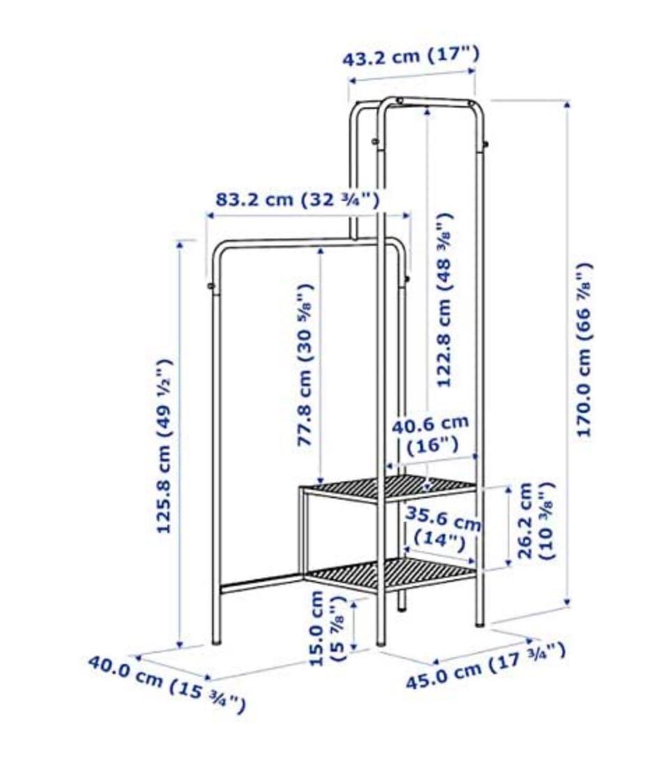 Nikkeby Clothes Rack, Furniture & Home Living, Home Improvement & Organisation, Hooks & Hangers ...