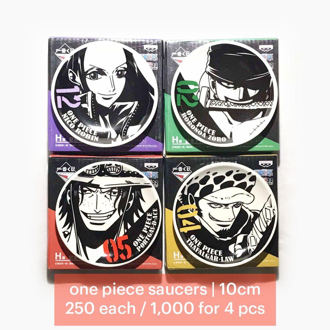 One piece display plates nico robin roronoa zoro trafalgar law portgas ...
