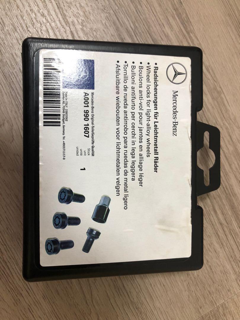 Original Mercedes Wheel lock, Car Accessories, Tyres & Rims on Carousell