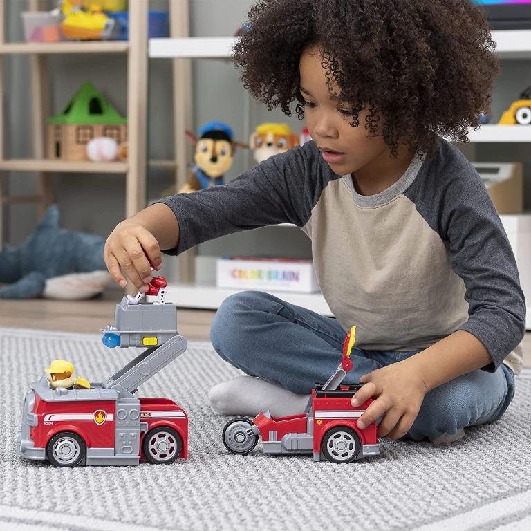 Paw Patrol 6056715 Marshall Split-Second 2-in-1 Transforming Fire Truck ...