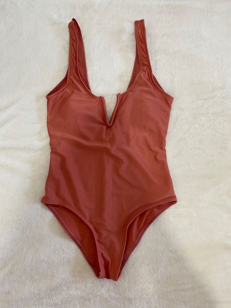 Peach One Piece, Women's Fashion, Swimwear, Bikinis & Swimsuits on ...