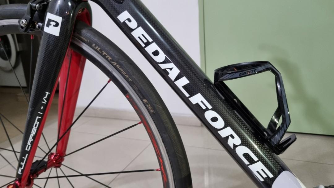 Pedal force Carbon Fiber Flatbar Hybrid Roadbike 7kg weight Size M 54 ...