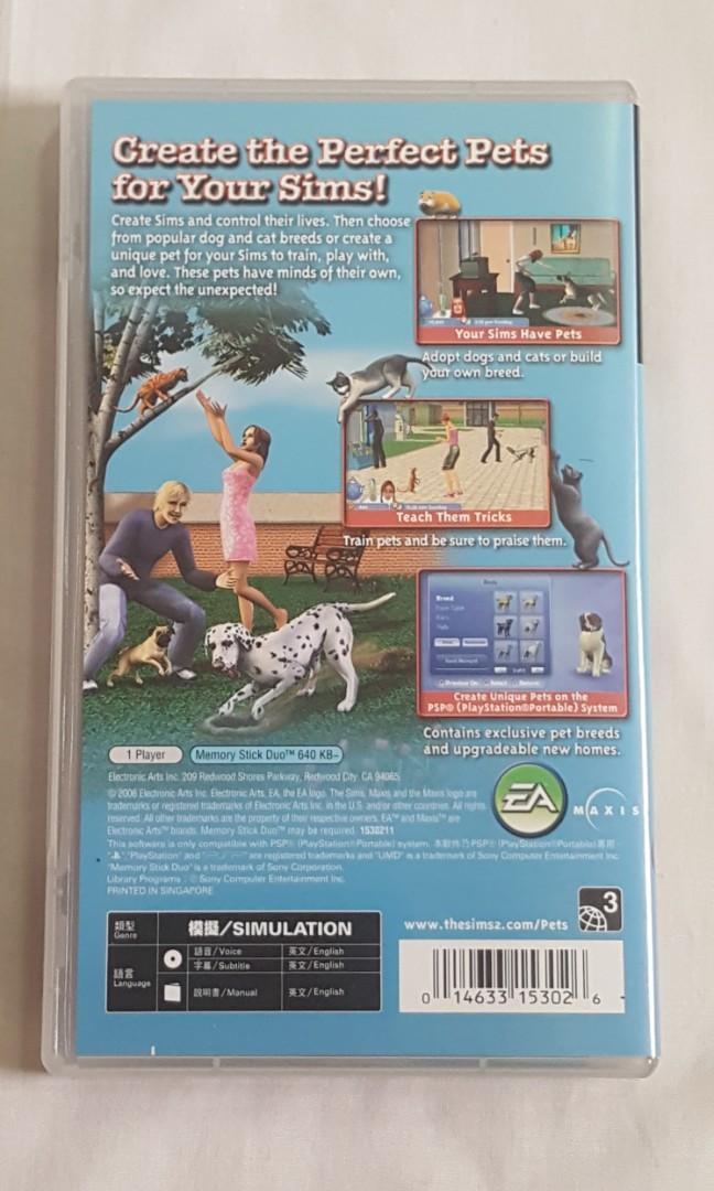 PlayStation PSP The Sims 2 Pets, Video Gaming, Video Games, PlayStation ...